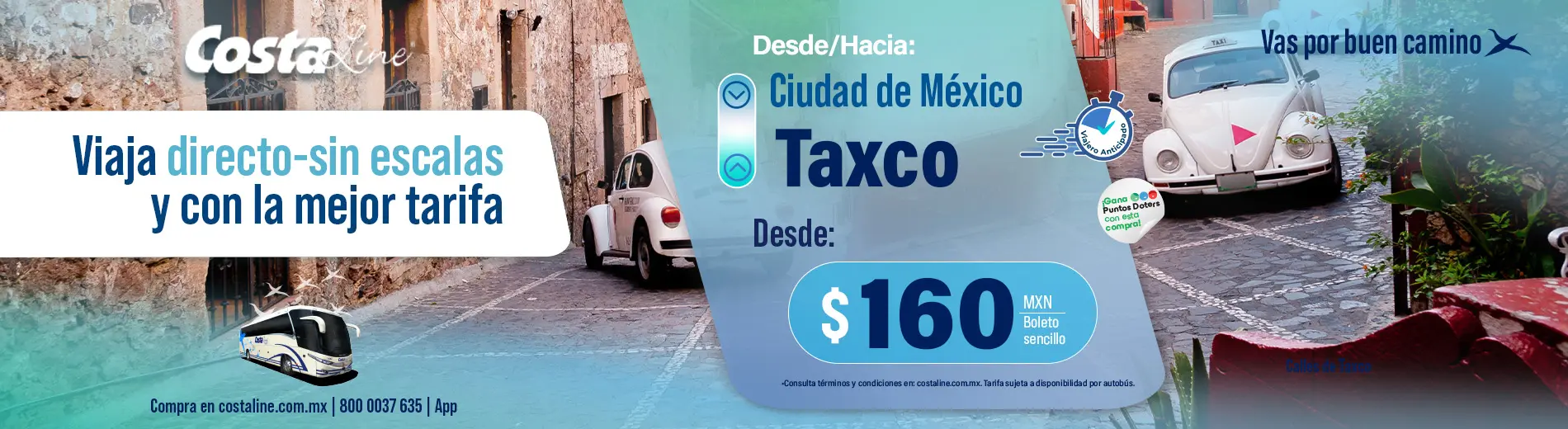 Costa Line AERS|Compra tus boletos de autobús